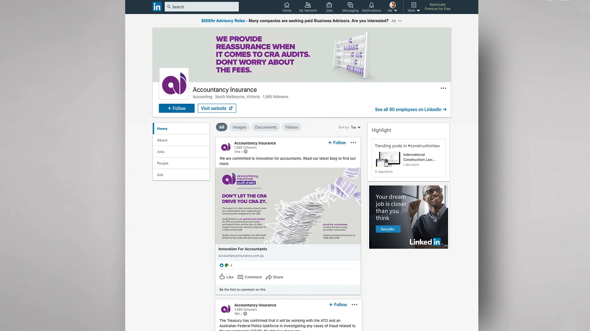 Accountancy Insurance: Brand Positioning and Awareness Campaign