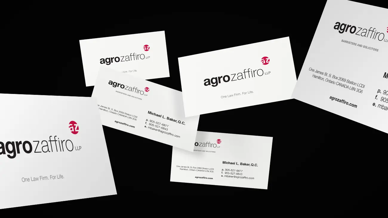 Agro Zaffiro LLP: Stationery Design and Business Cards
