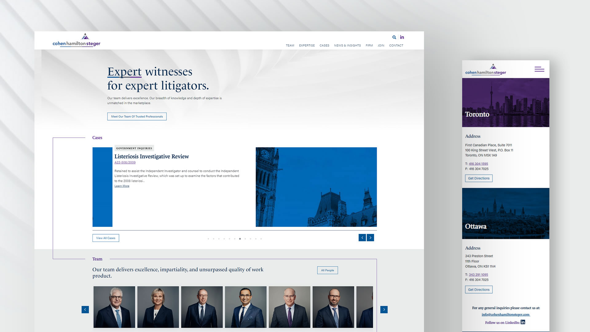 Cohen Hamilton Steger (CHS): Website