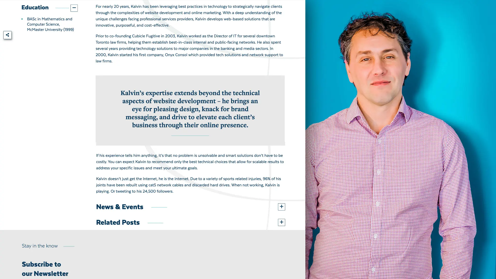 Cubicle Fugitive: Website