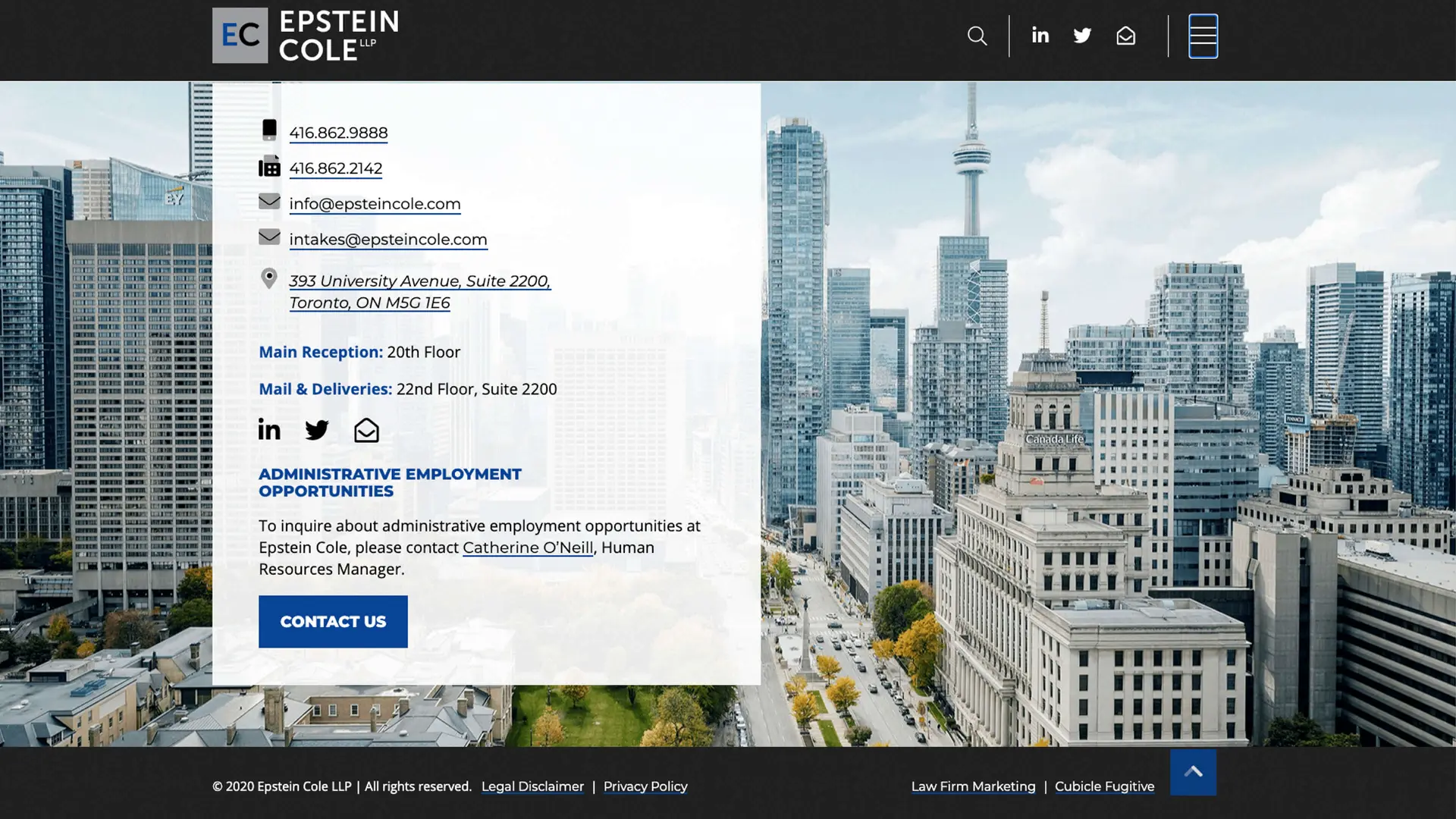Epstein Cole LLP: Website