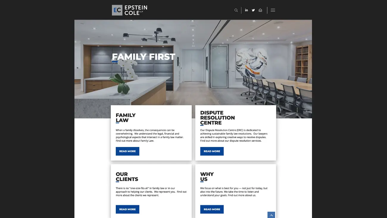 Epstein Cole LLP: Website