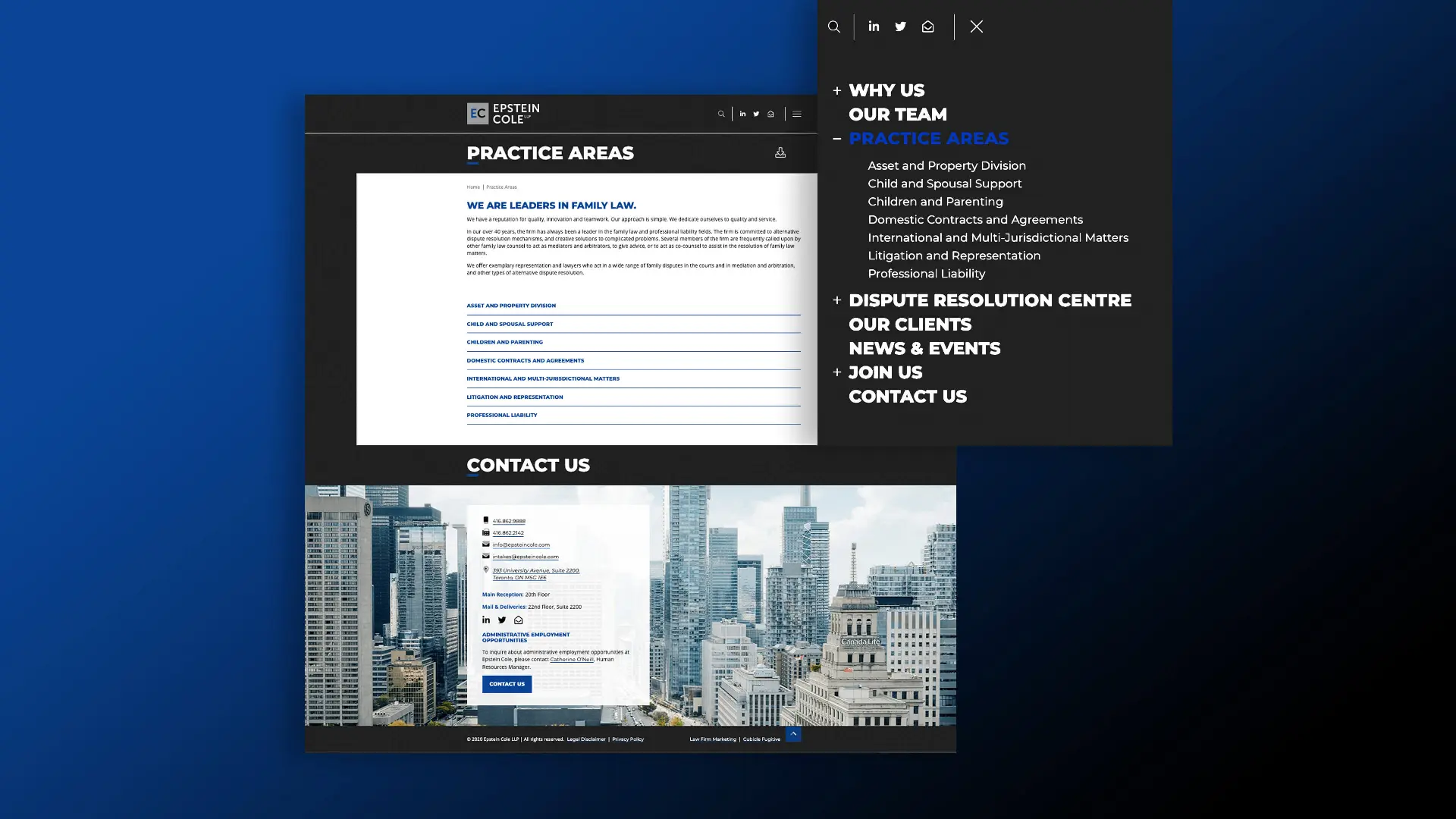 Epstein Cole LLP: Website
