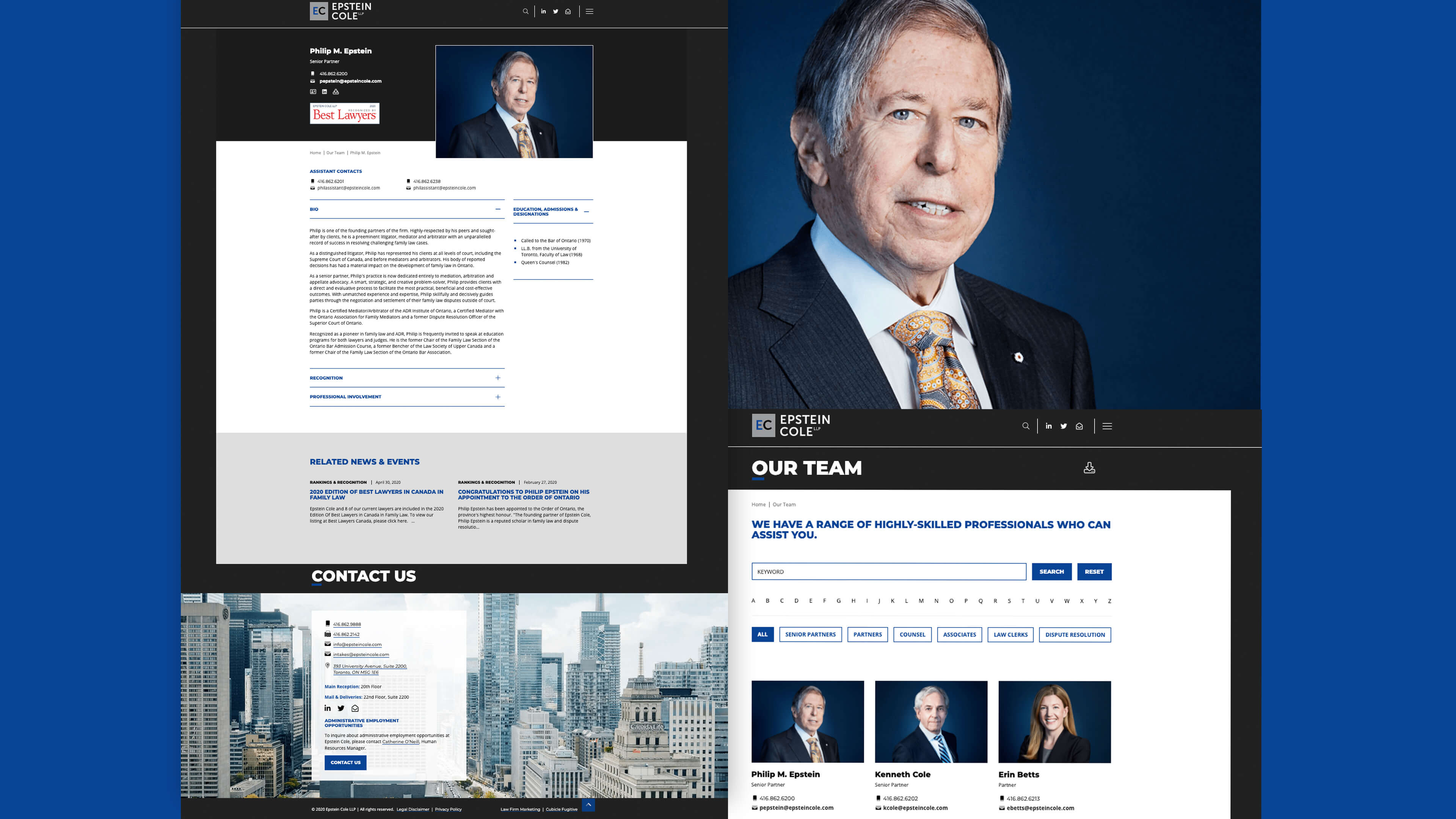Epstein Cole LLP: Website