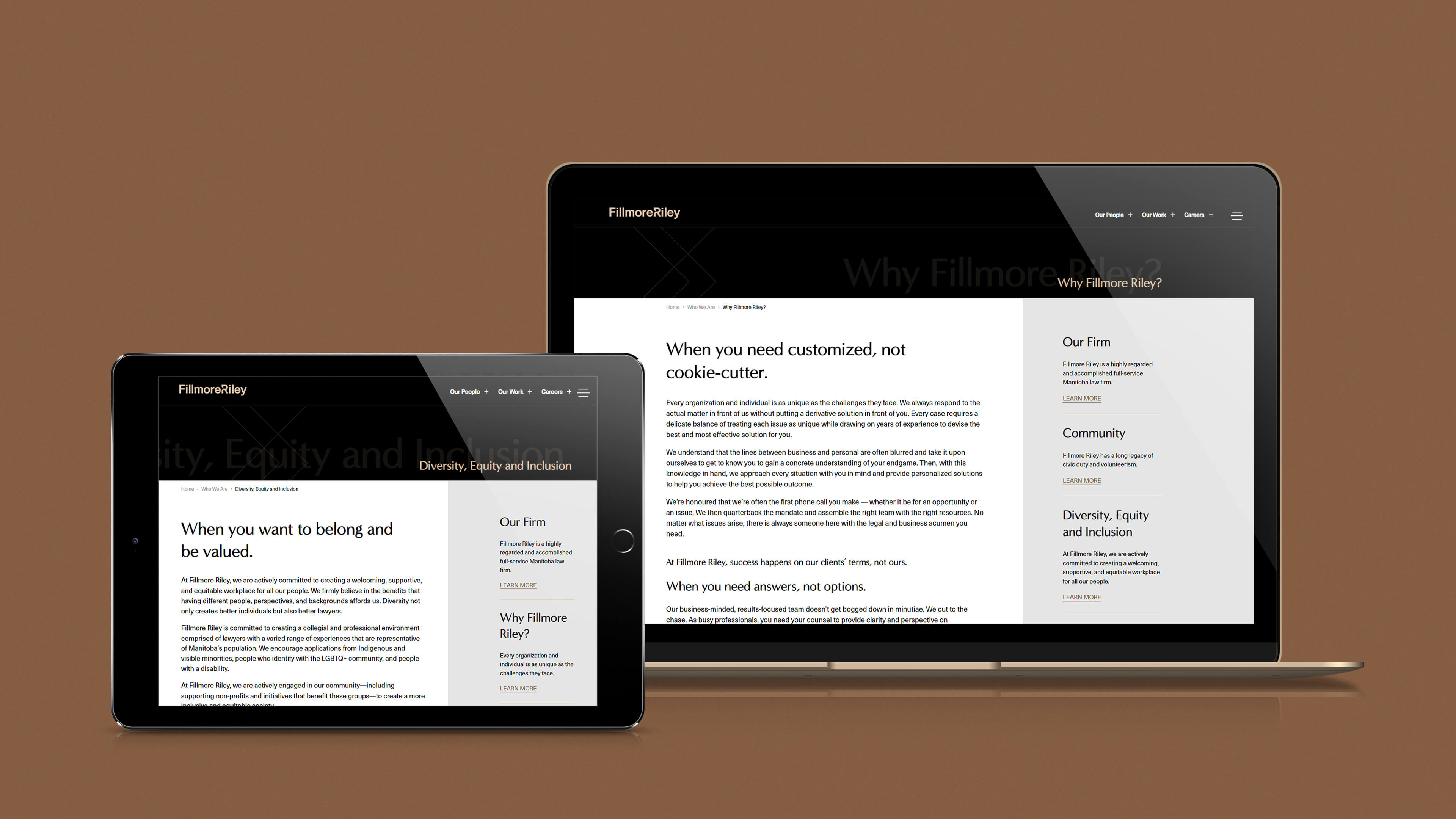 Fillmore Riley: Website Design and Development