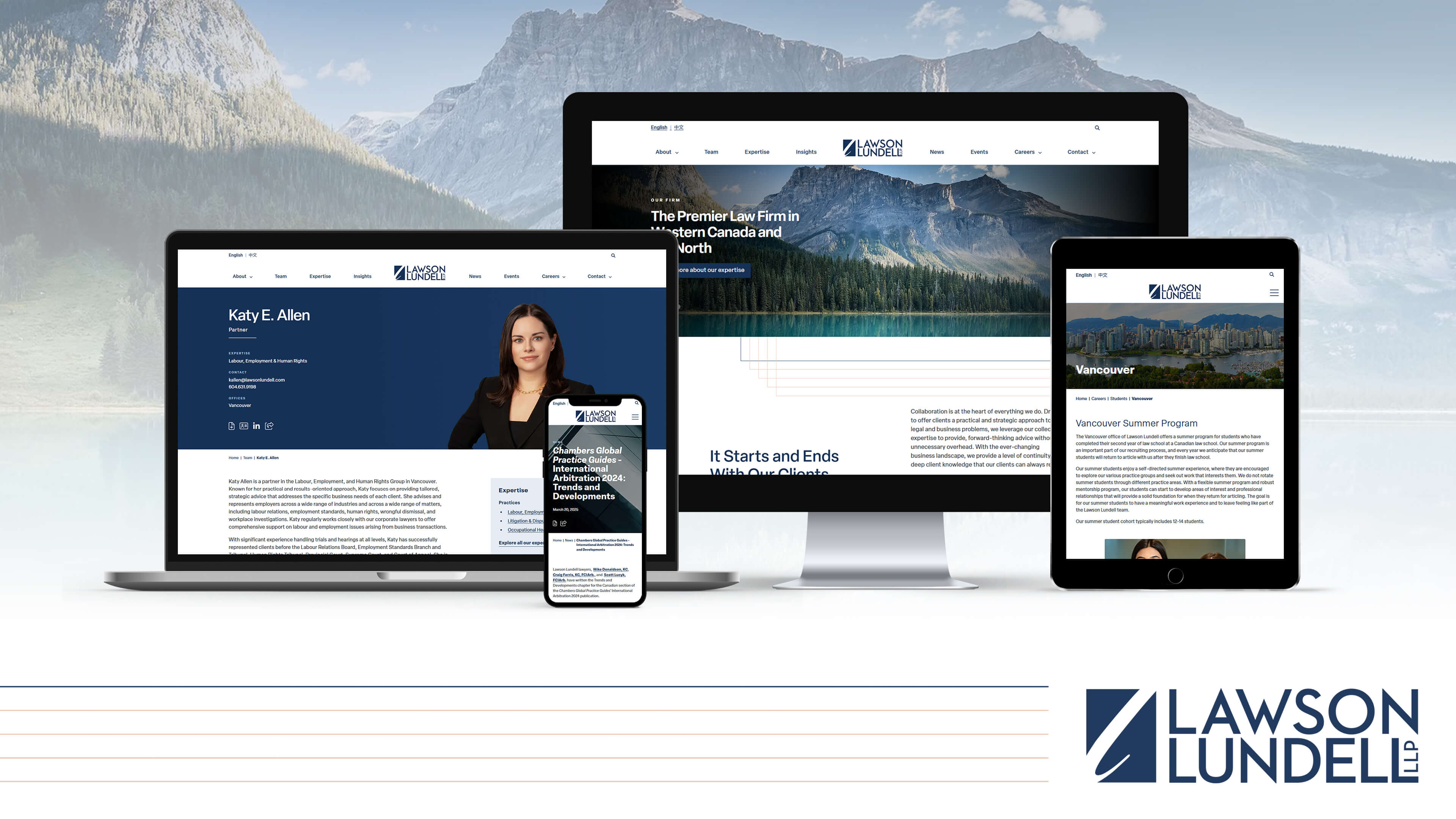 New Website Design for Lawson Lundell