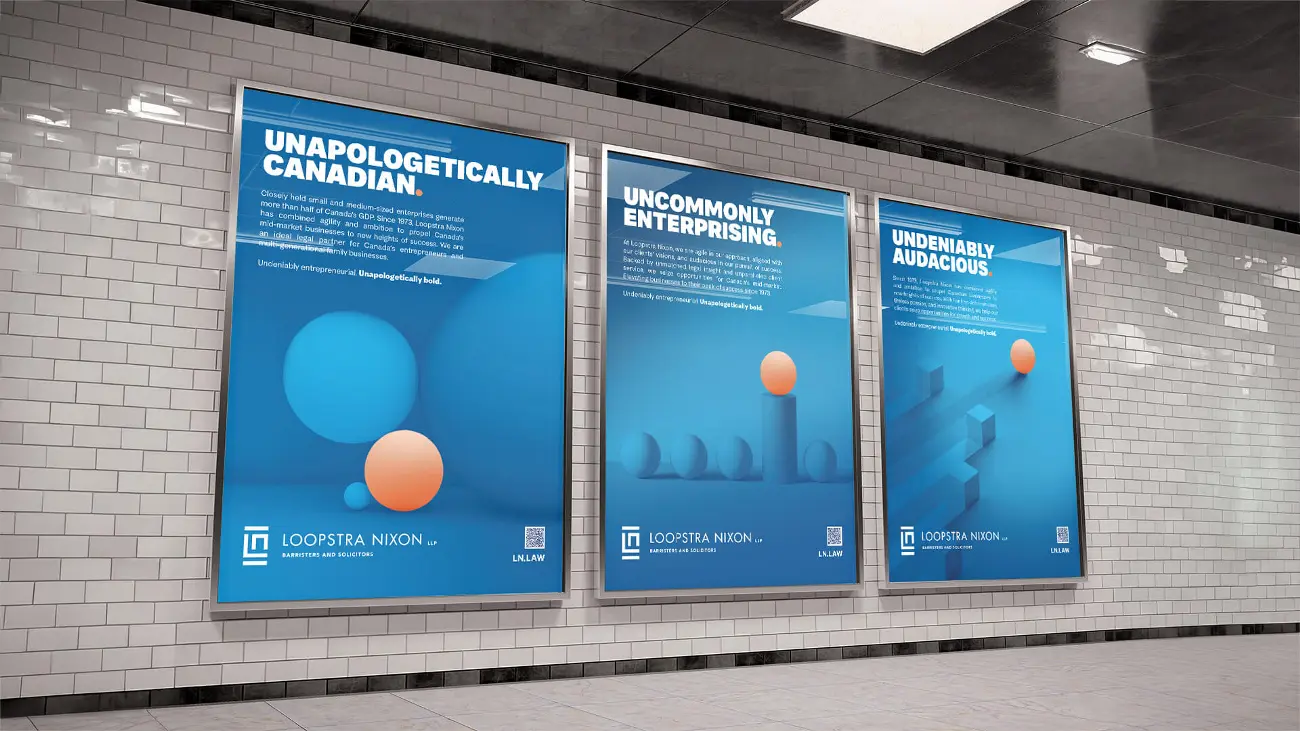 Cubicle Fugitive Created Bold Advertising Campaign for Loopstra Nixon LLP