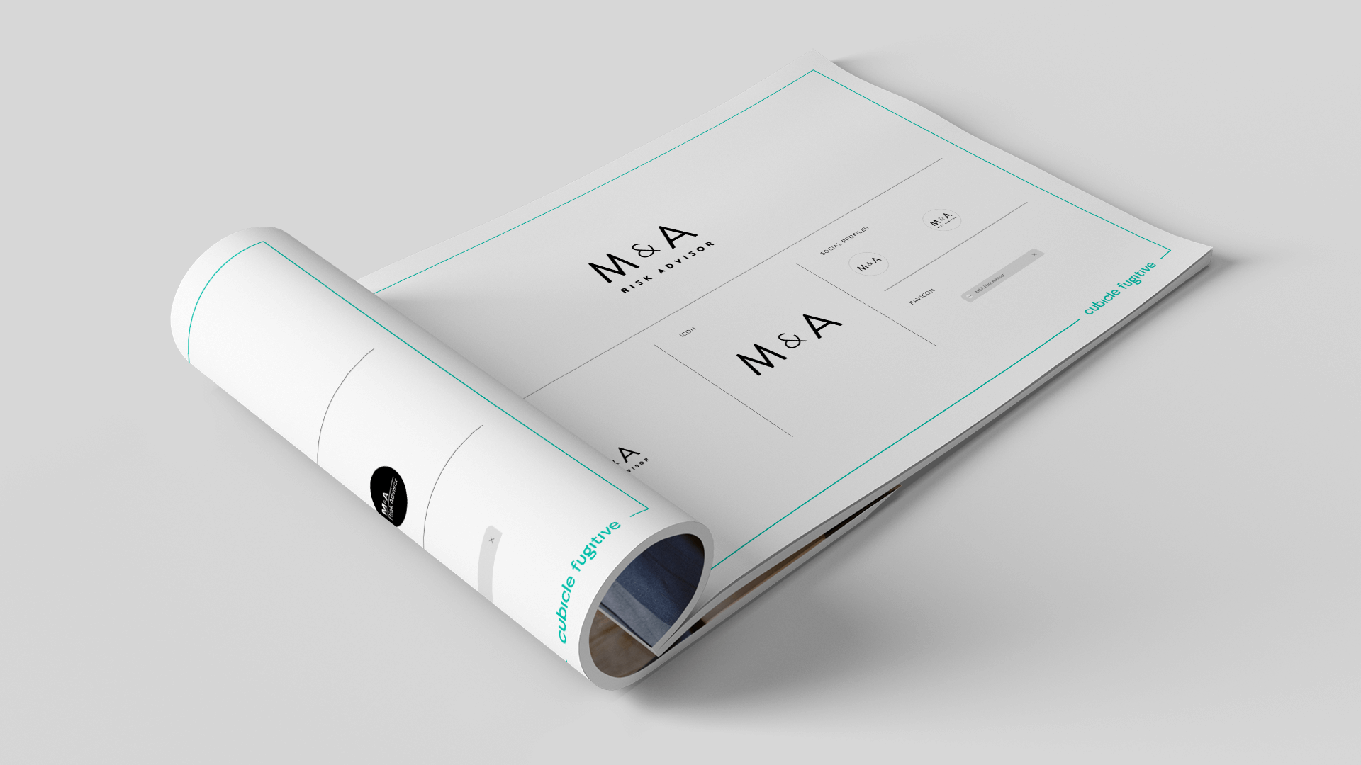 M&A Risk Advisor Logo and Visual Brand - Cubicle Fugitive