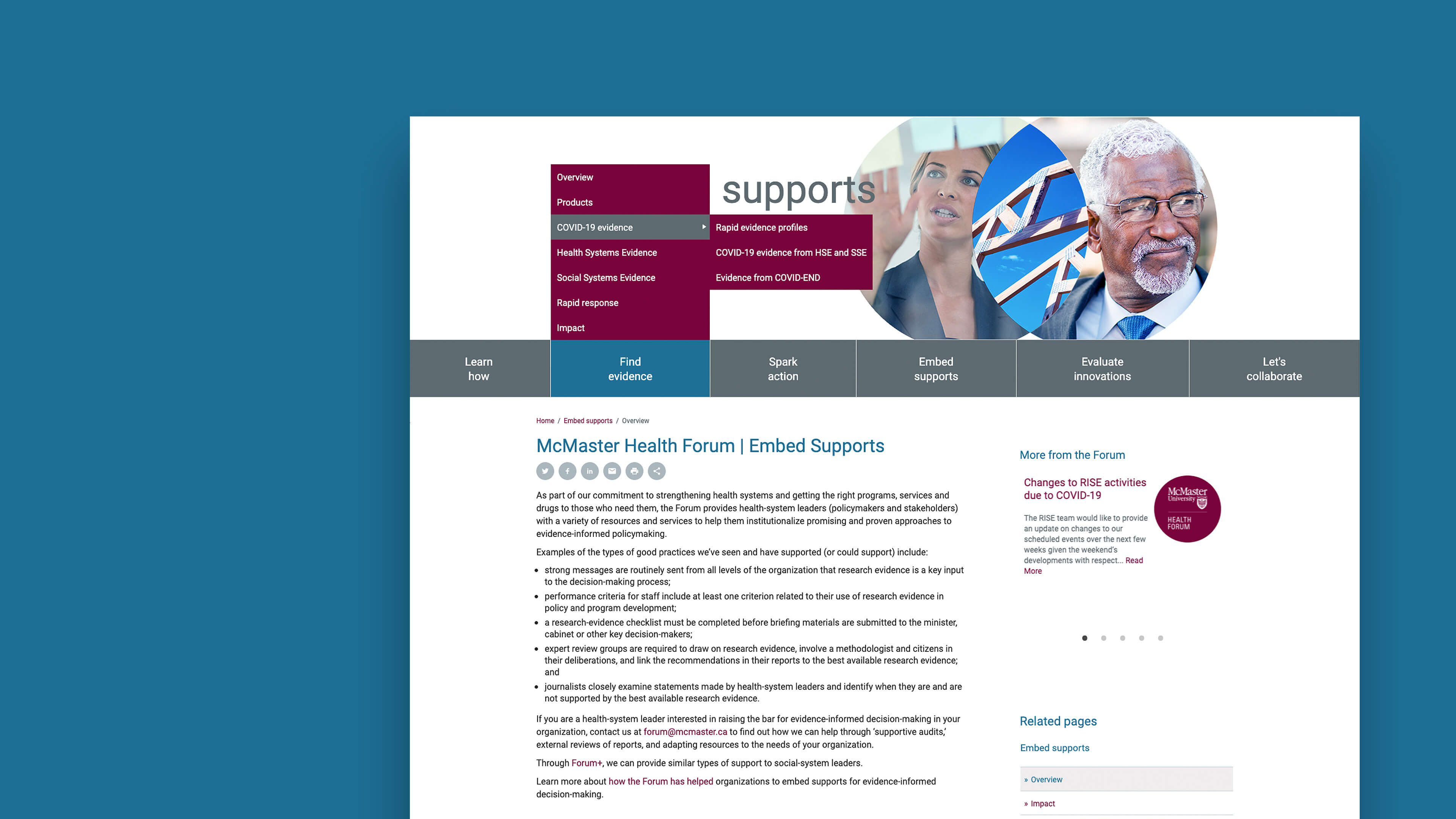 McMaster Health Forum: Website