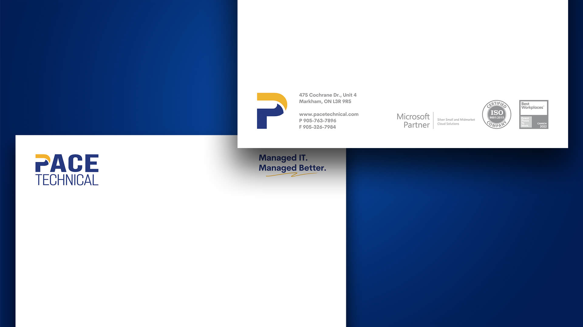PACE Technical Stationery and Marketing Collateral