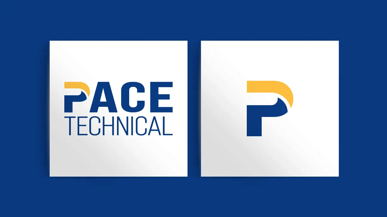 PACE Technical Logo and Visual Brand Design Cubicle Fugitive
