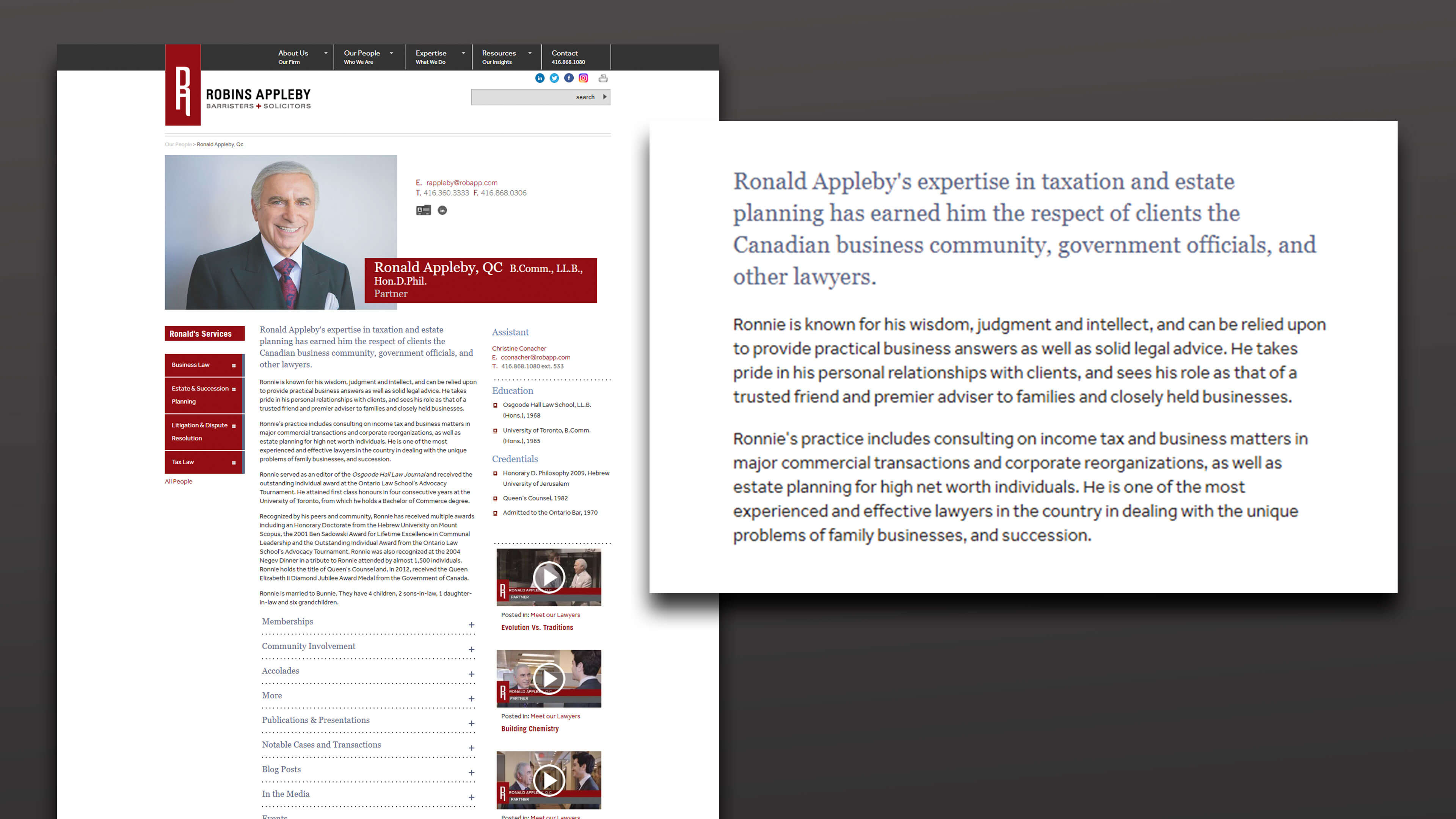 Robins Appleby LLP: Brand Positioning and Awareness