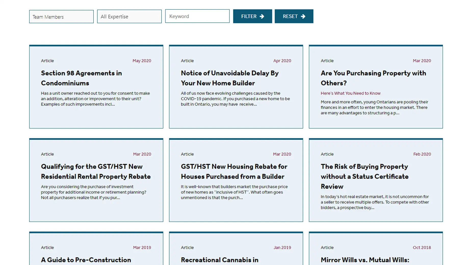 Sorbara Law: Website