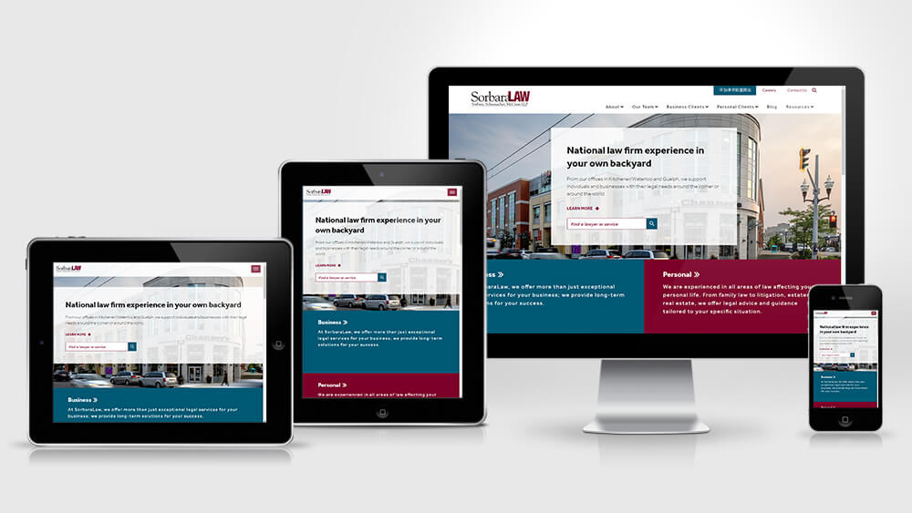 Sorbara Law: Website