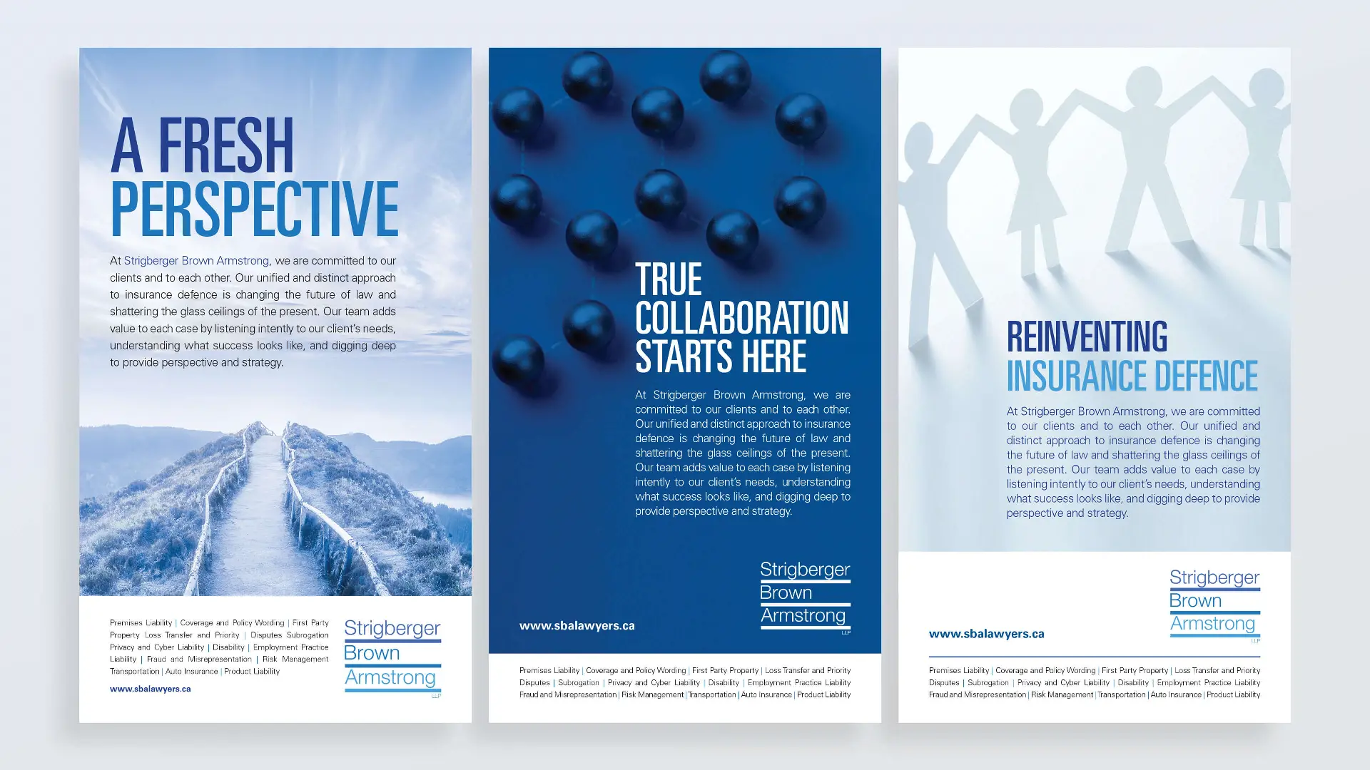 Strigberger Brown Armstrong LLP: Advertisement and Postcard