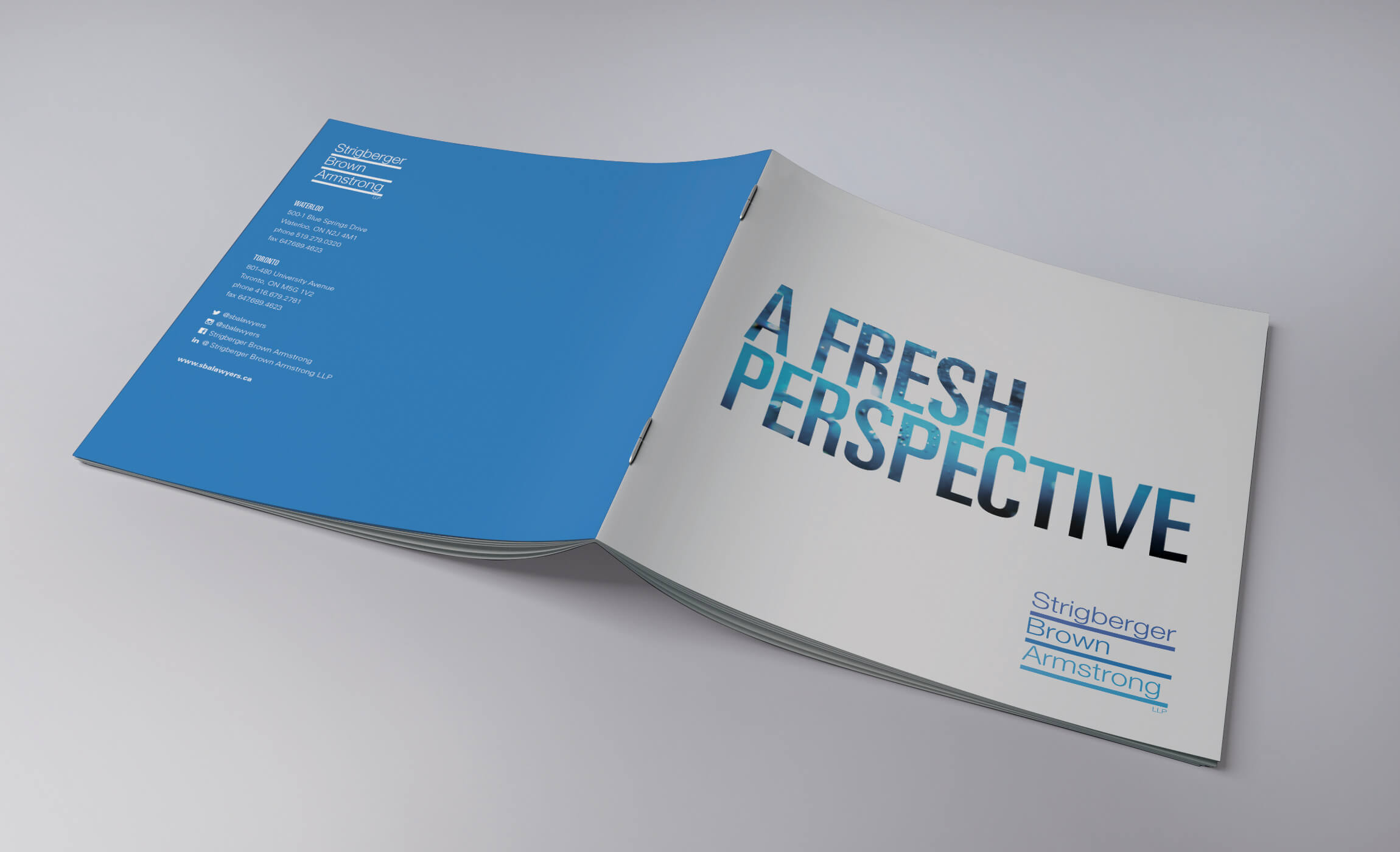 Strigberger Brown Armstrong LLP: Brochure Design