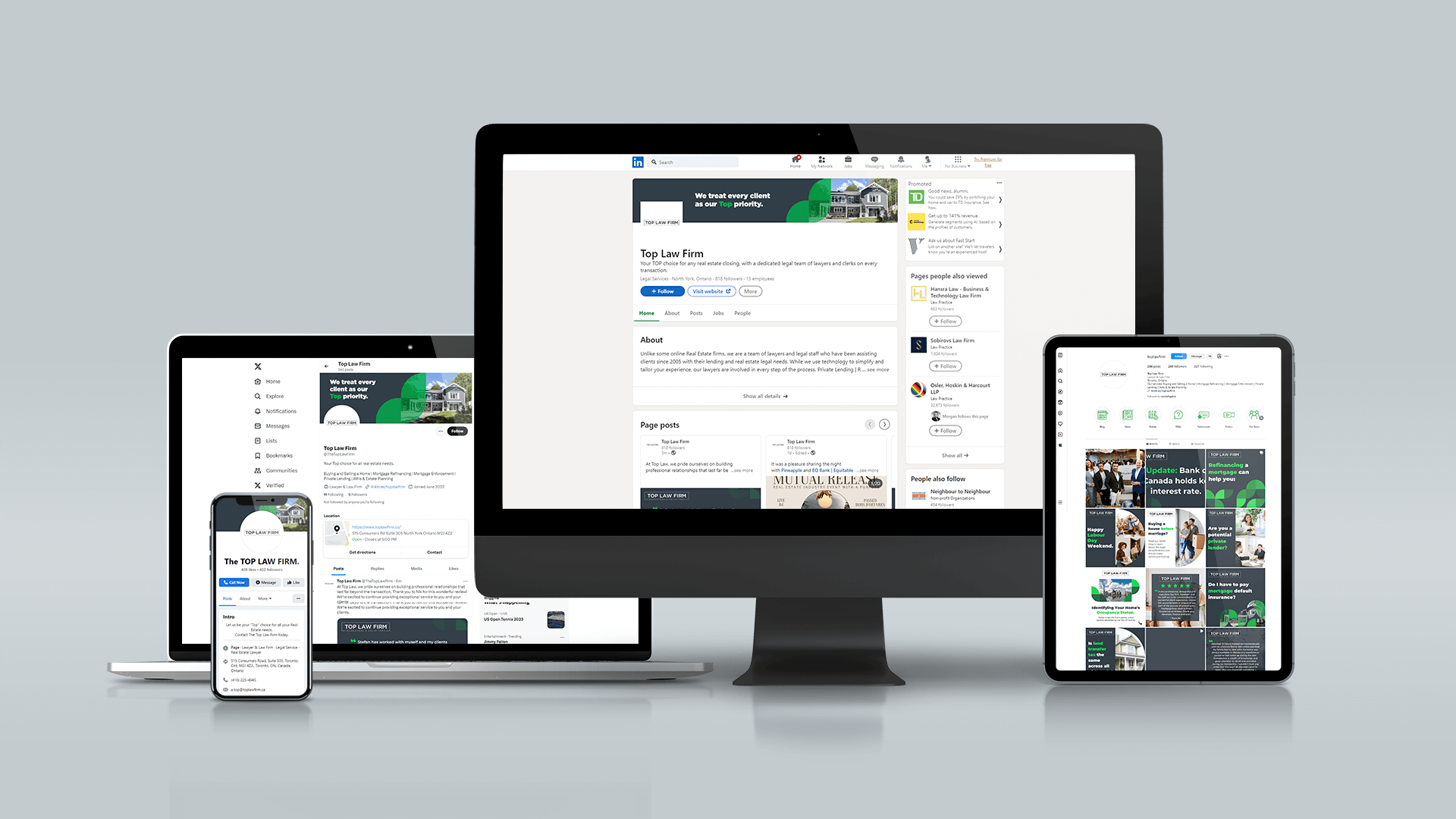 The Top Law Firm: Social Media Profiles