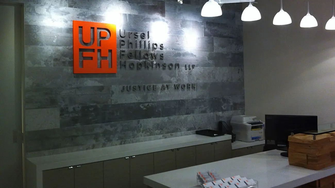Ursel Phillips Fellows Hopkinson LLP: Signage Design