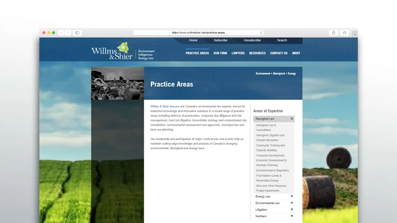 Willms and Shier Lawyers LLP: Brand Positioning and Website