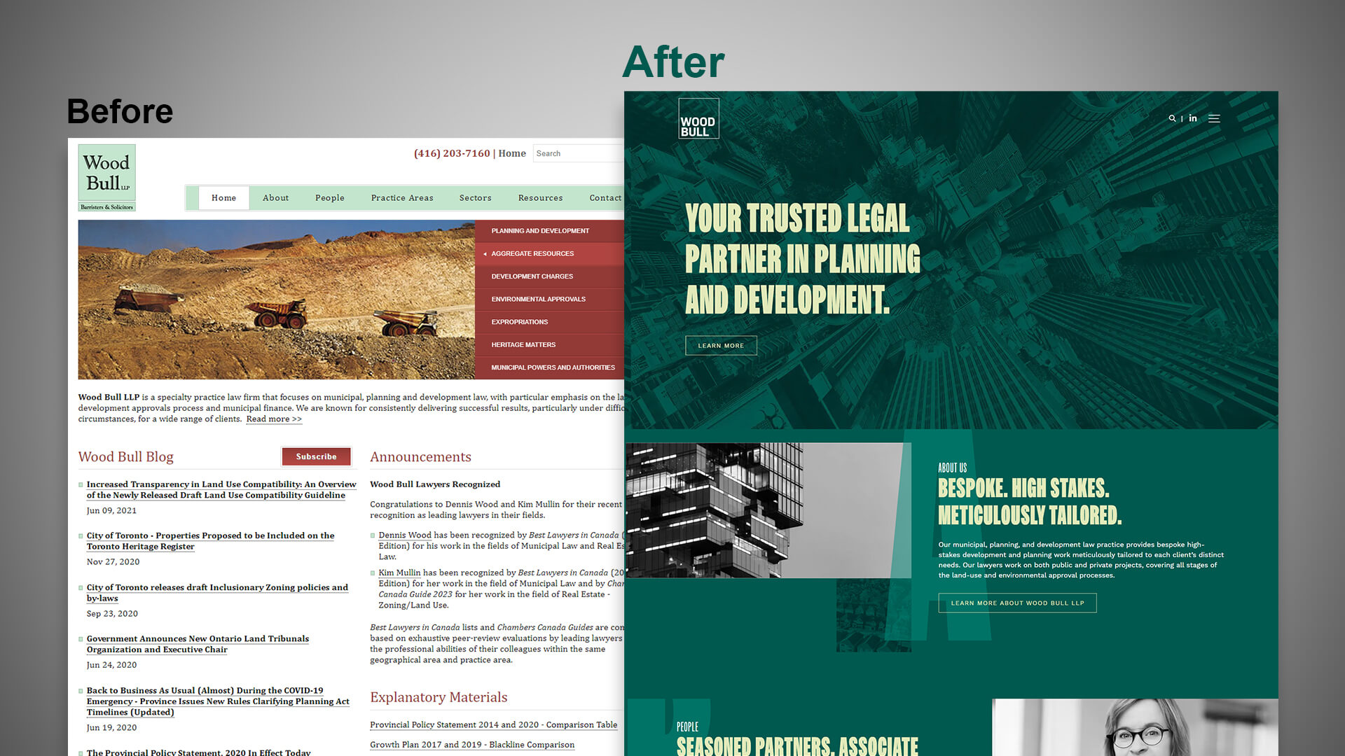 Wood Bull LLP Website Design and Development